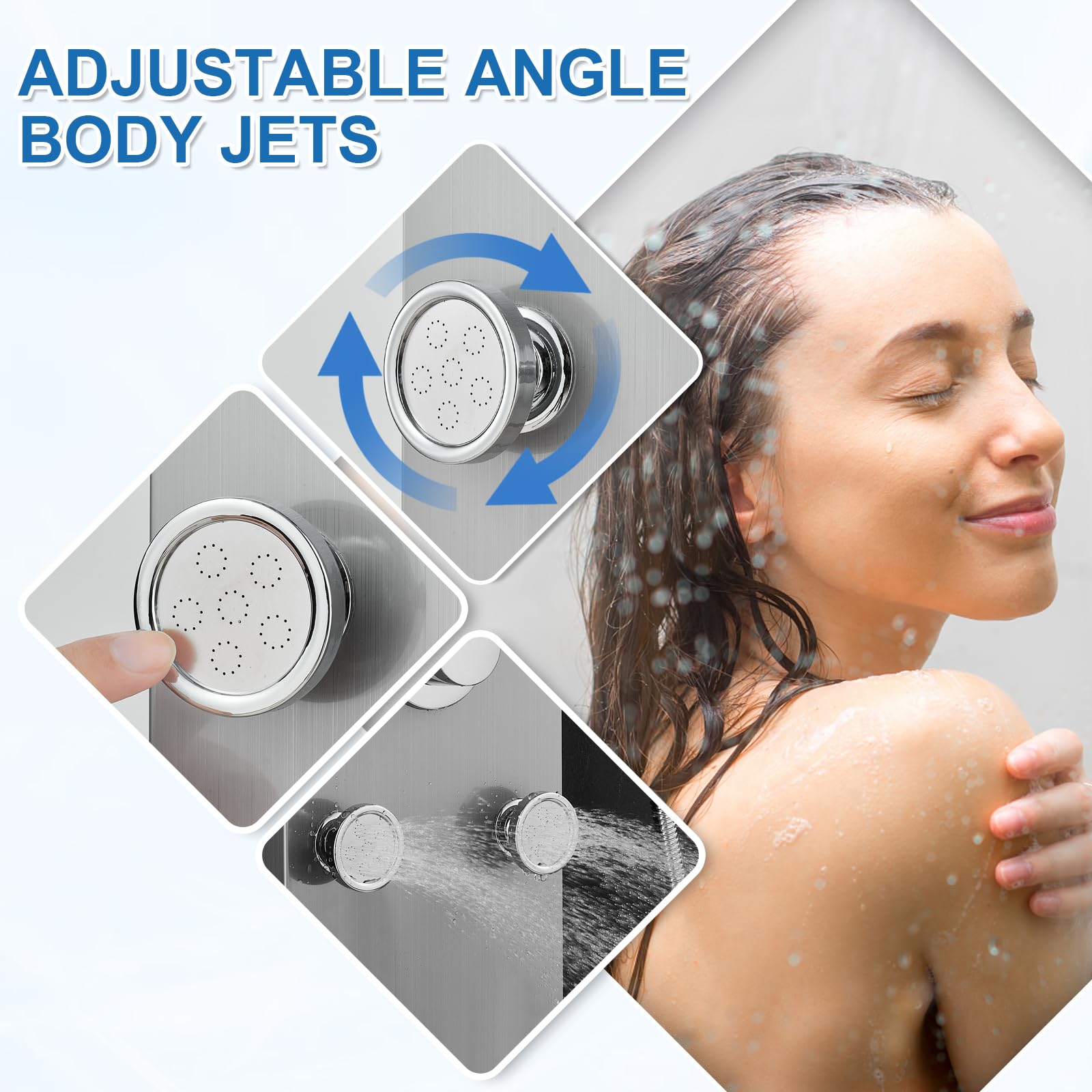 Snapklik.com : OUGOO Shower Panel Tower System