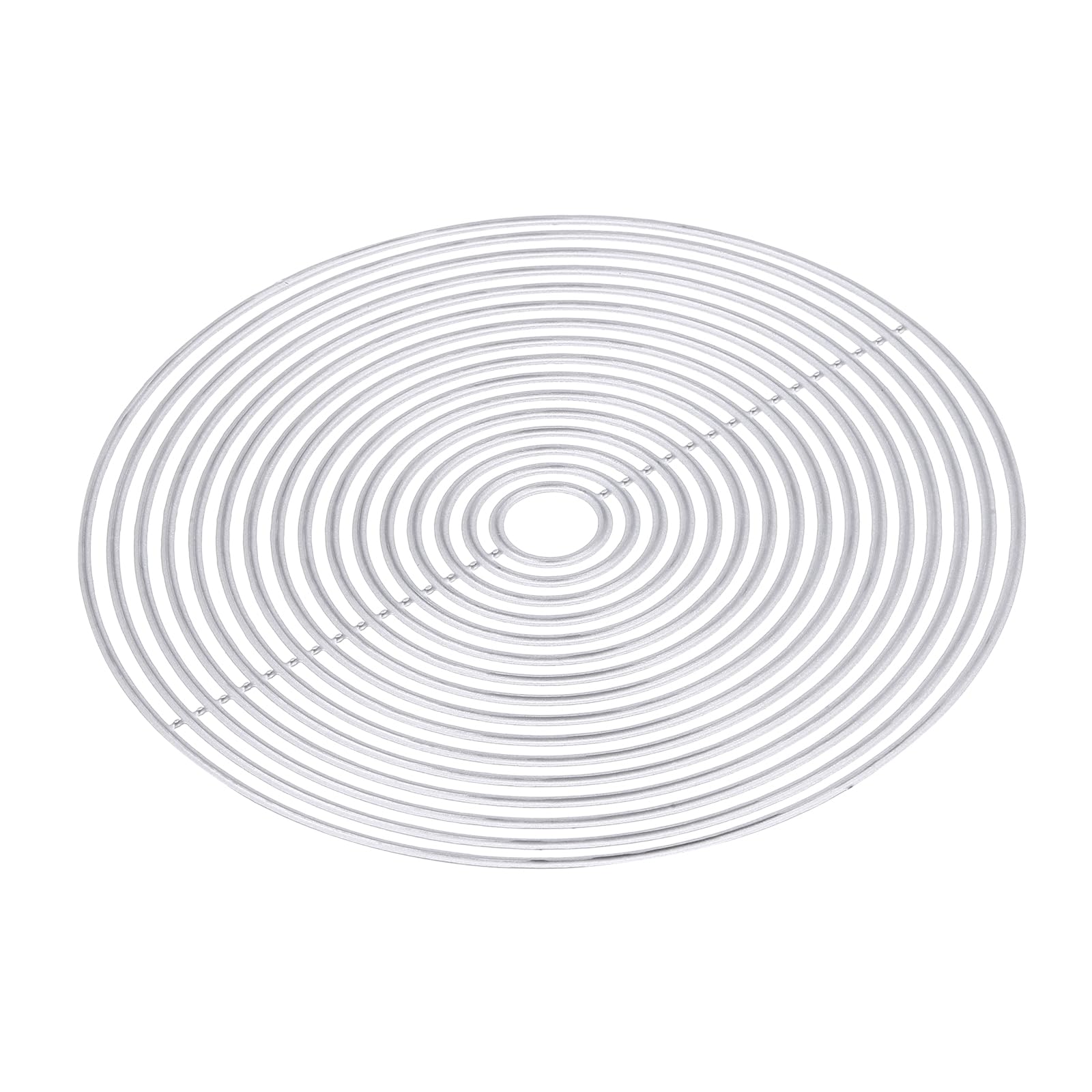 Amazon.com : PATIKIL Round Die Cuts Shapes Metal Stencils Background ...