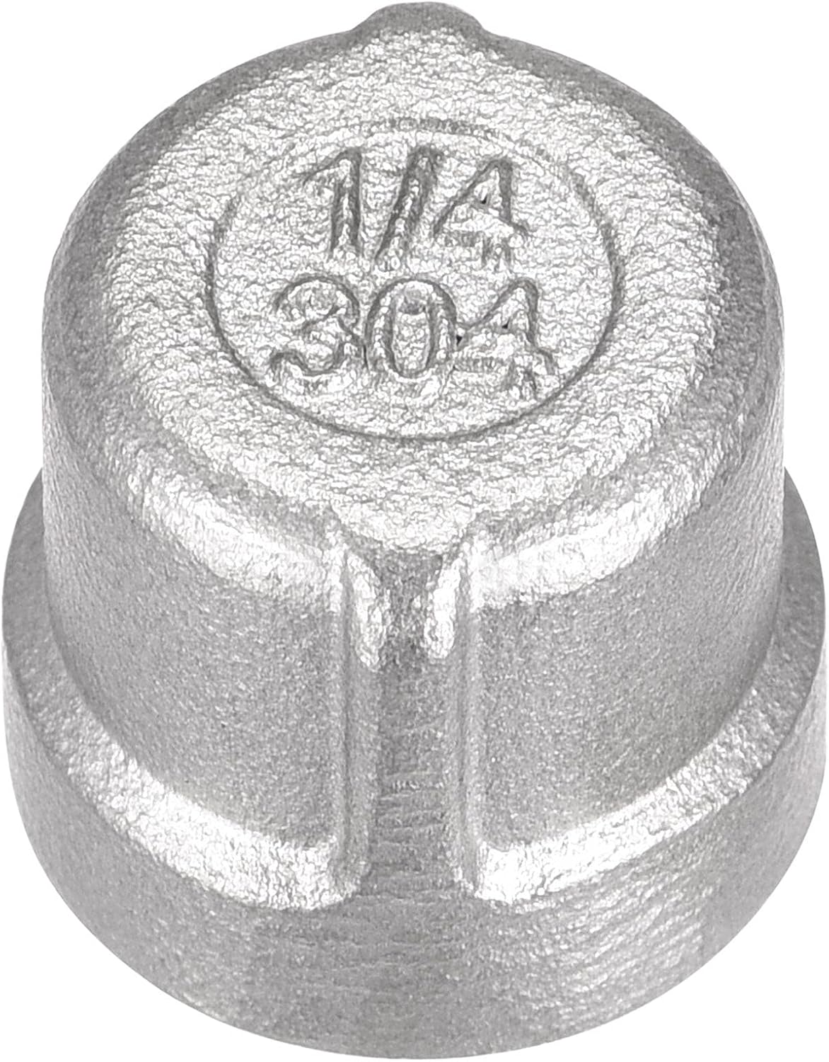 Amazon.com: uxcell 304 Stainless Steel Pipe End Cap Fitting 1/4 NPT ...