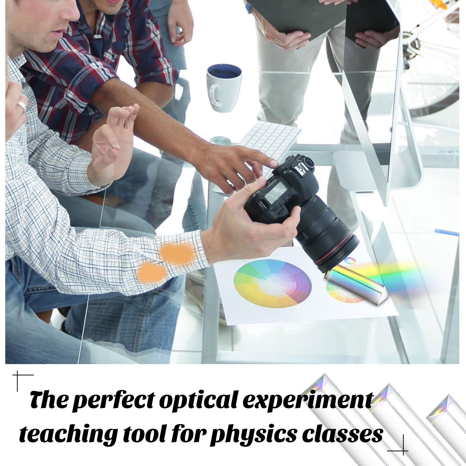 Snapklik.com : Kanayu 12 Pack Clear Triangular Prism Optical Glass ...
