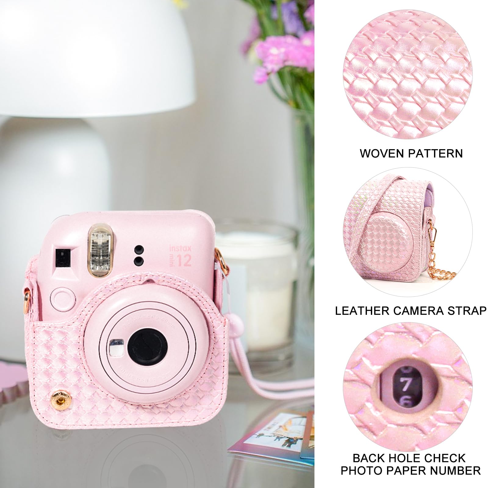Polaroid Film Fujifilm 12 Instant Camera With Photo Album Case Hanging ...