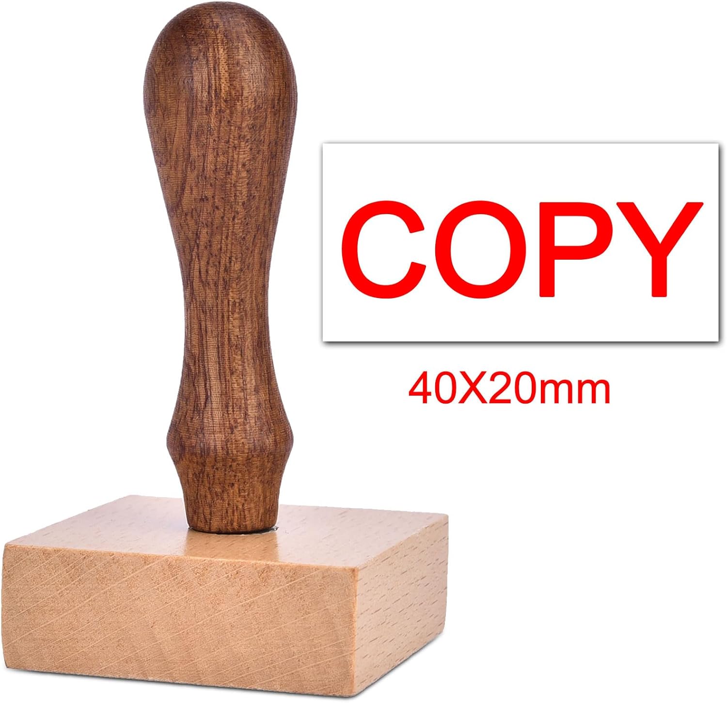 Amazon.com : Wooden Rubber Business Stamp - Efficient Copy Stamp for ...