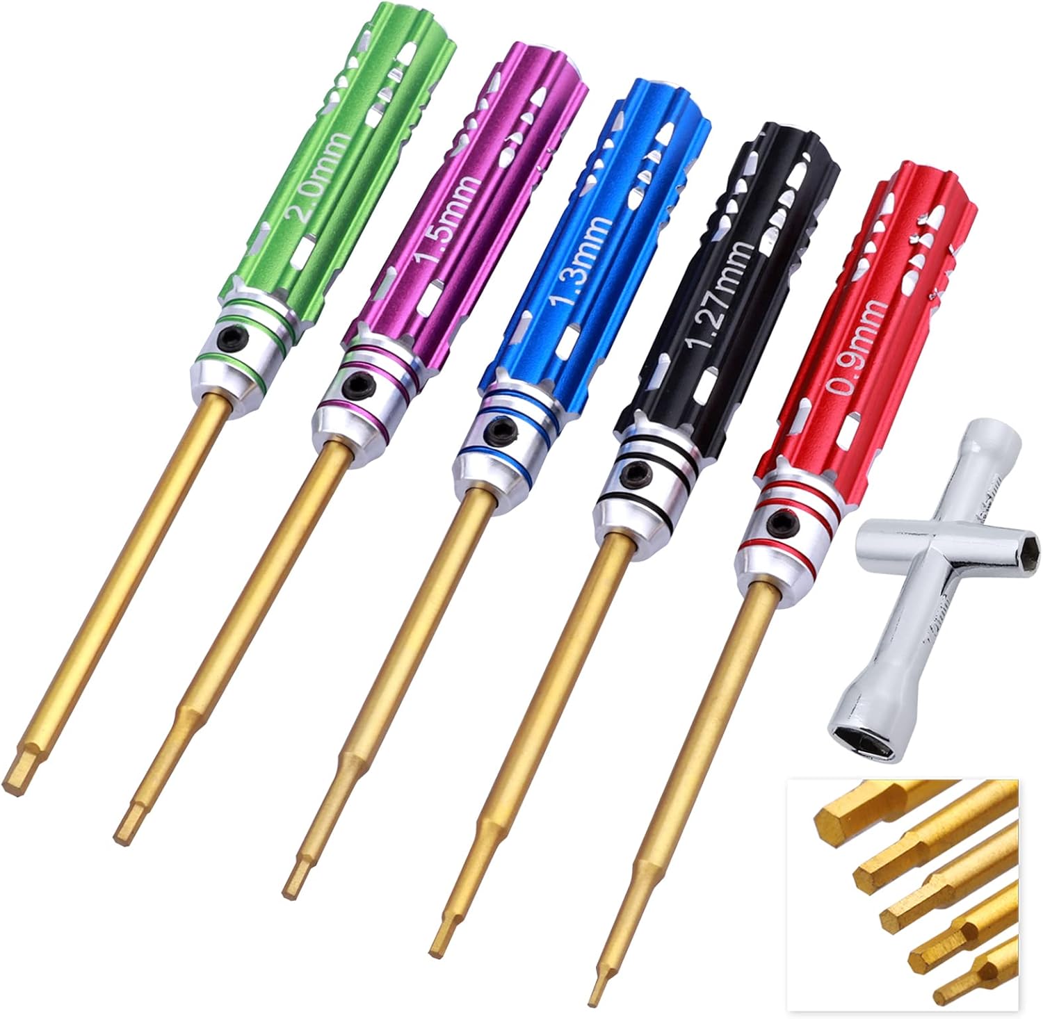 Amazon.com: GoHobby Small RC Hex Driver Set - 5pcs Hex Allen ...