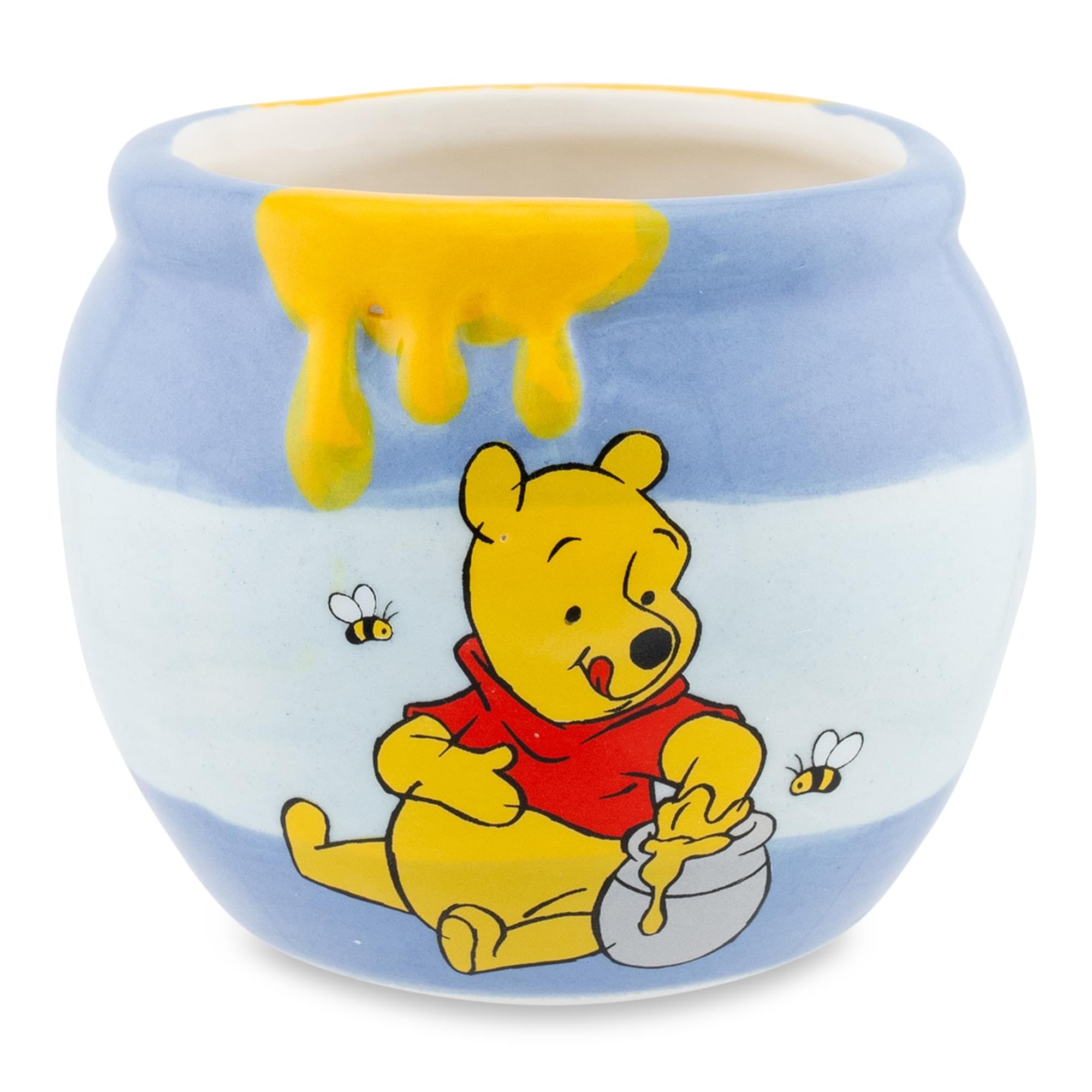 Amazon.com | Disney Winnie the Pooh Hunny Pot Sculpted Ceramic Mini Cup ...
