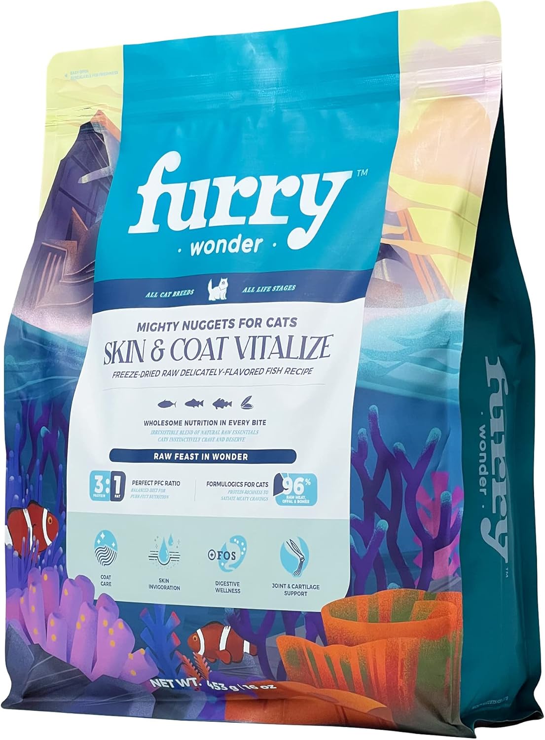 Amazon.com : FURRY WONDER Freeze Dried Raw Cat Food Grain Free Mighty ...