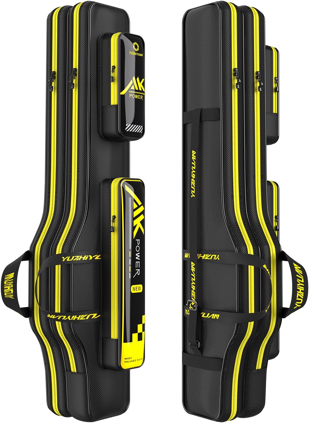 Amazon.com: Fishing Rod Case 51in Double-Layer 1680D Heavyweight Oxford ...