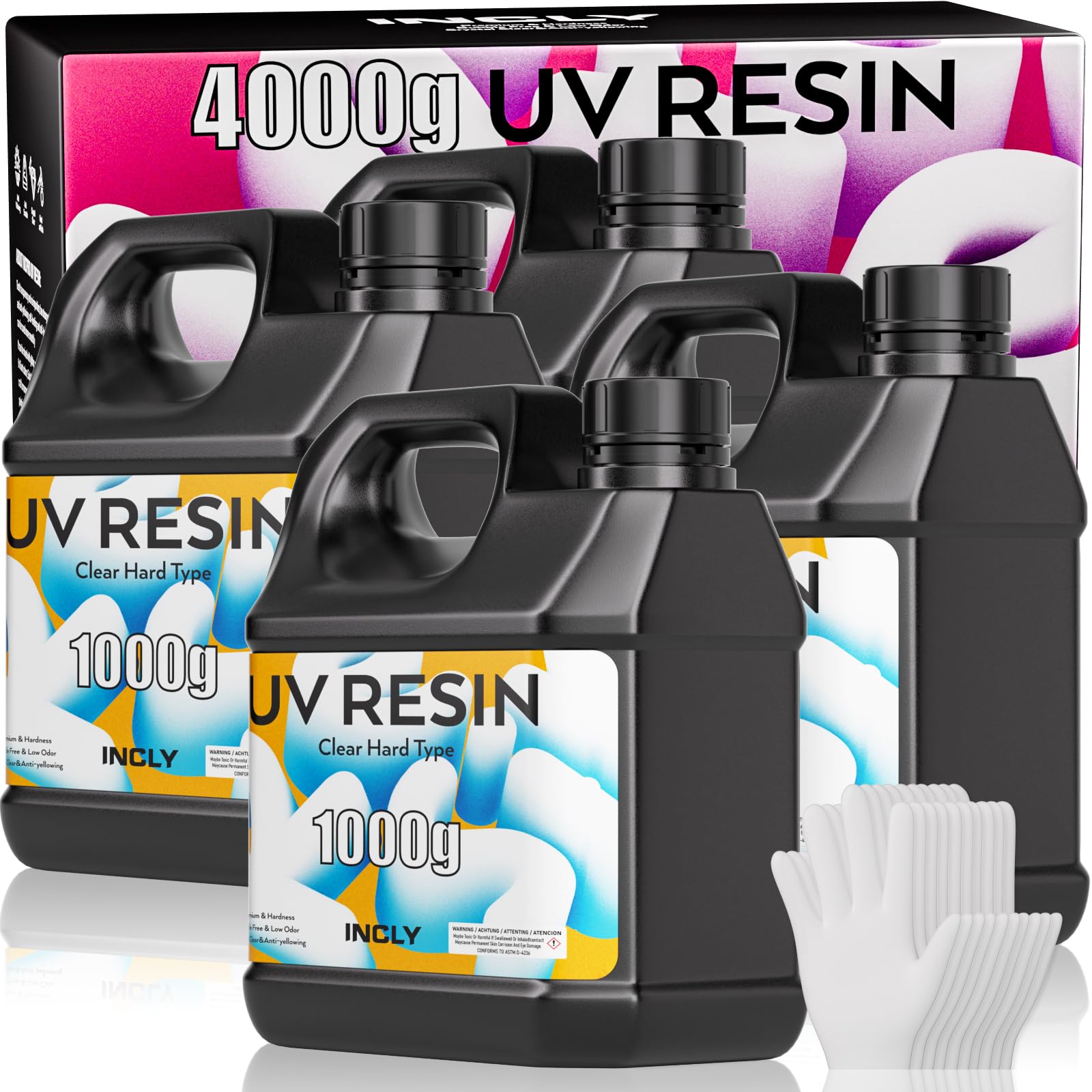 Snapklik.com : UV Resin Bulk - 4000g, Crystal Clear, Low Odor, High ...