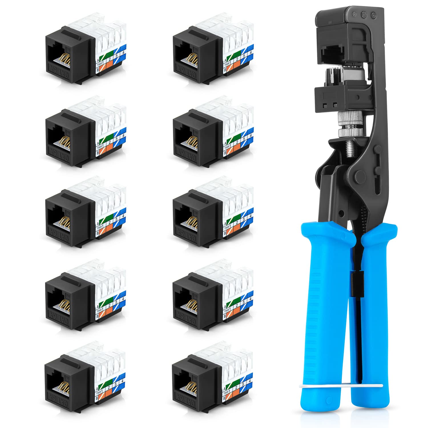 Amazon.com: Everest Media Solutions Bundle – 2 Items: easyJack - Speed Termination Tool + 10 ...