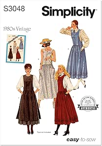 Amazon.com: Simplicity SS3048R5 Misses' Vintage 1980's Loose Fitting ...