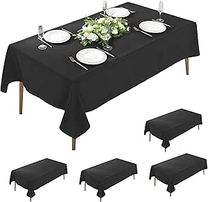 Amazon.com: Craft And Party 5 Pack Rectangle Tablecloth, 60 x 84 Inch ...