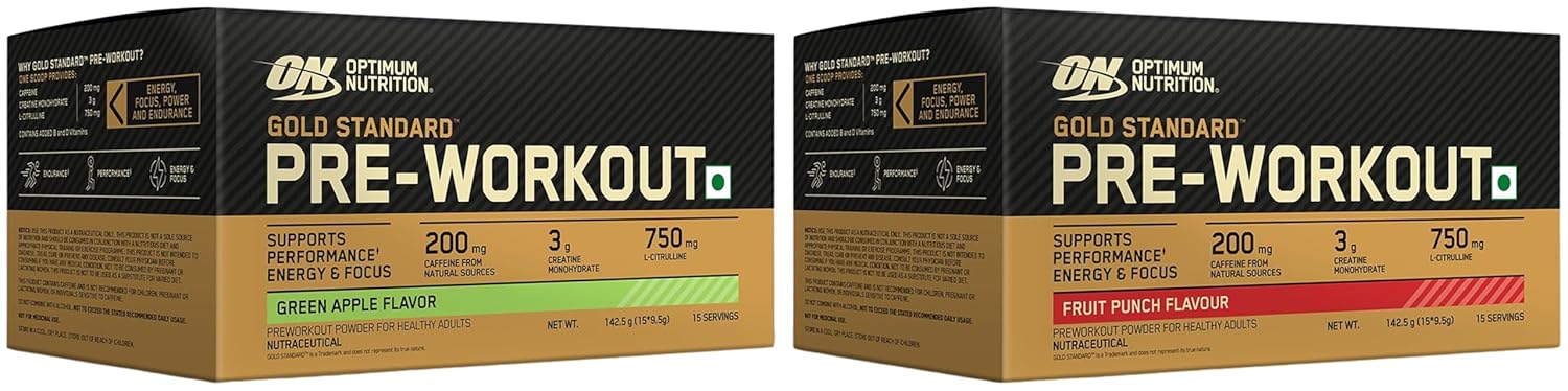 Buy Optimum Nutrition (ON) Pre-Workout- 142.5g/15 single serve packs ...