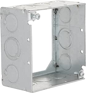 Hubbell-Raco 207 Square Extension Ring, 2-1/8" Depth, 1/2"-3/4" Knock ...