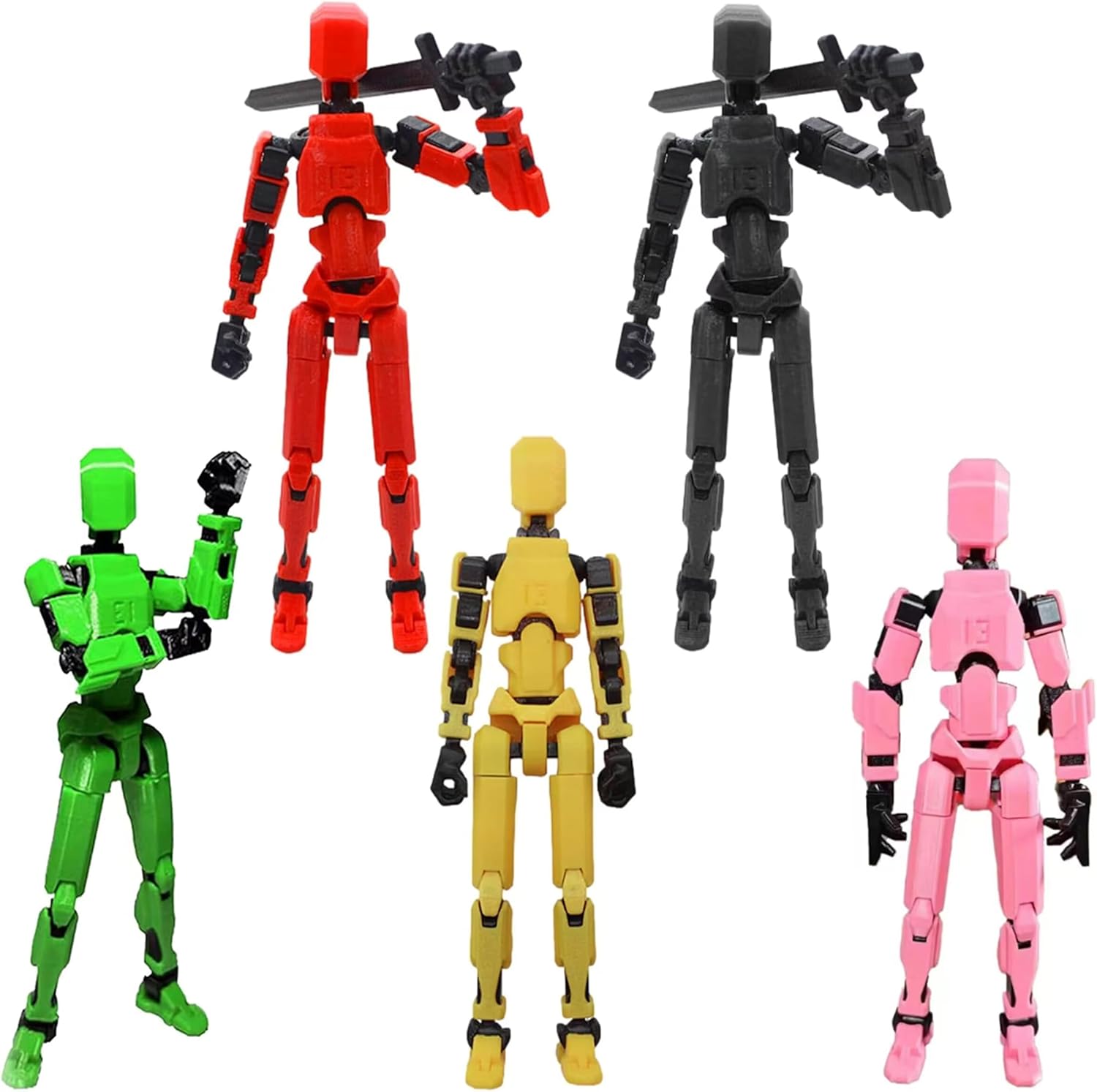 Amazon.com: Generic T13 Action Figure,Robot Action Figure,T13 Action ...