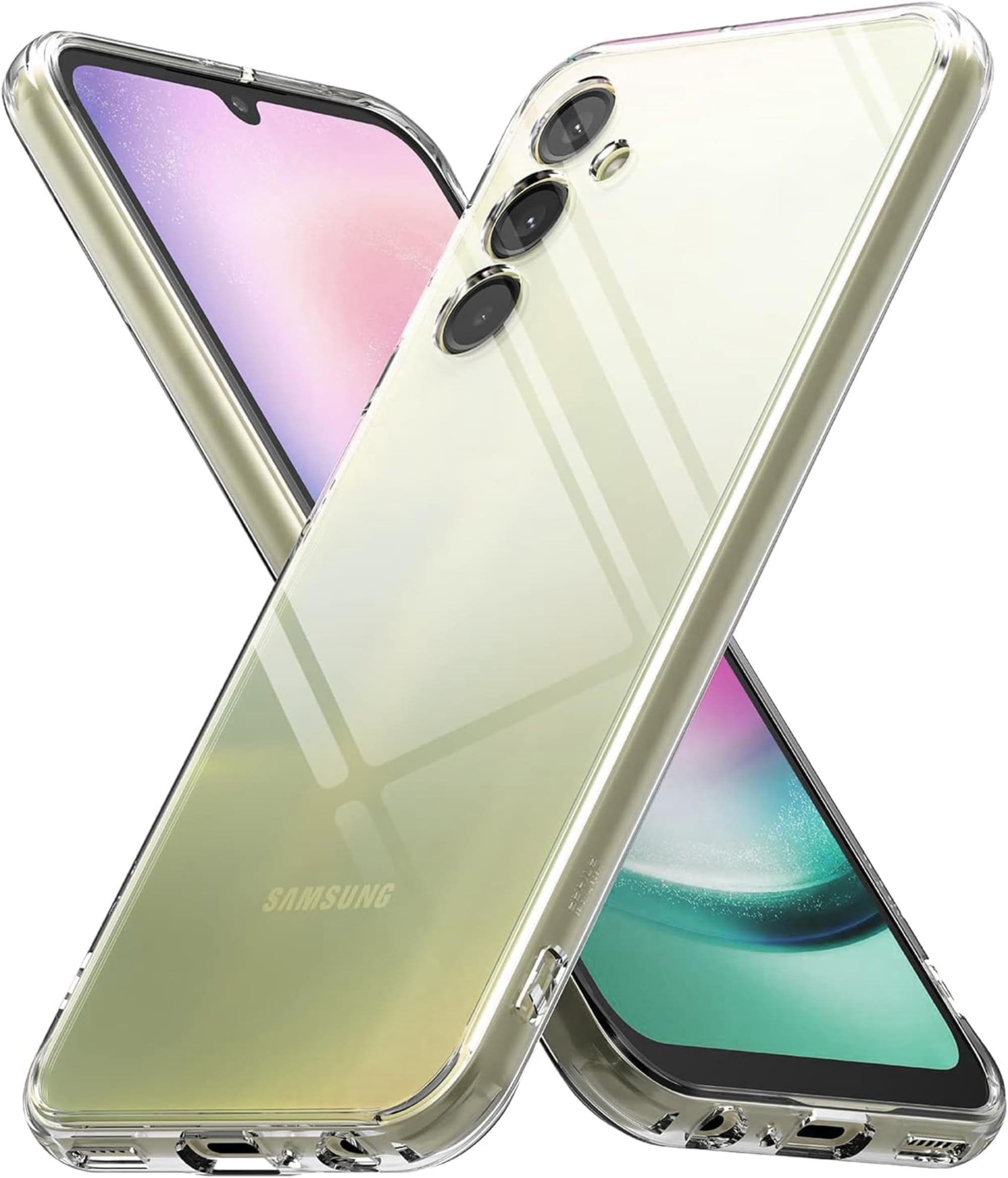 WORLD CONNECTERE Clear Case For Samsung Galaxy A55 Case [Silicone Gel ...