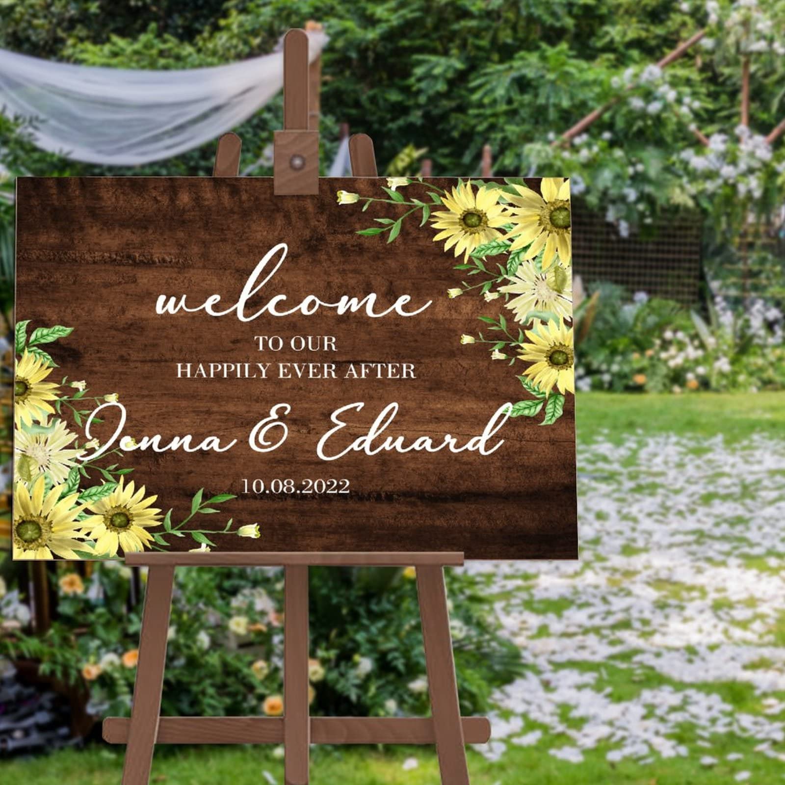 Cute Wedding Signs Acrylic Wedding Welcome Sign | The Lindsay I