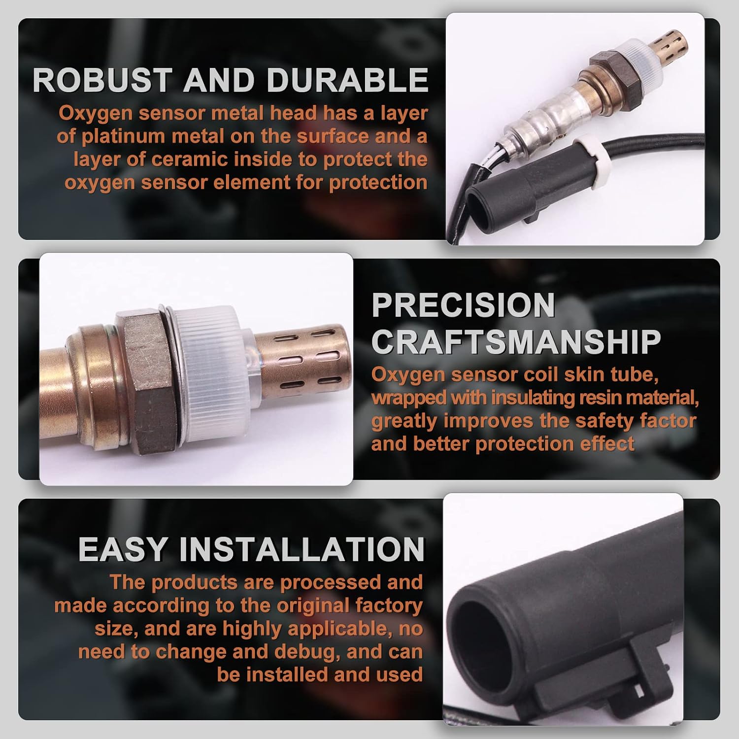 Buy O 2 Sensor Front Rear Upstream Downstream O2 Sensor for:-Ford, for ...