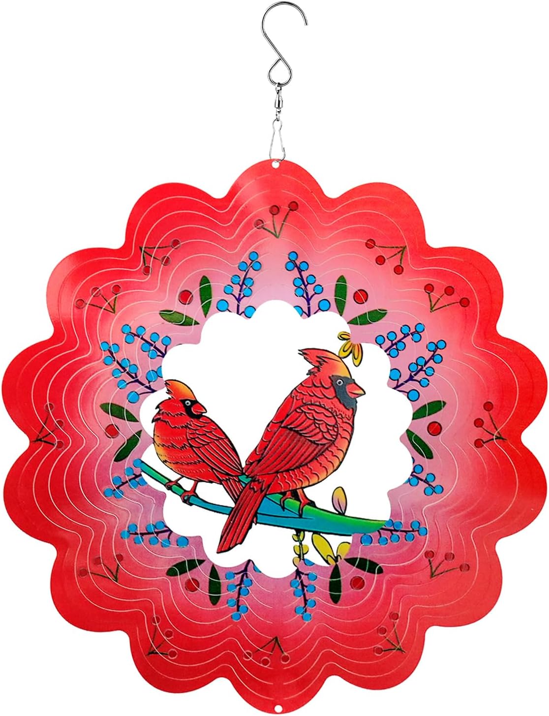 Amazon.com: Wind Spinners for Yard and Garden- Red Cardinals Bird 3D ...