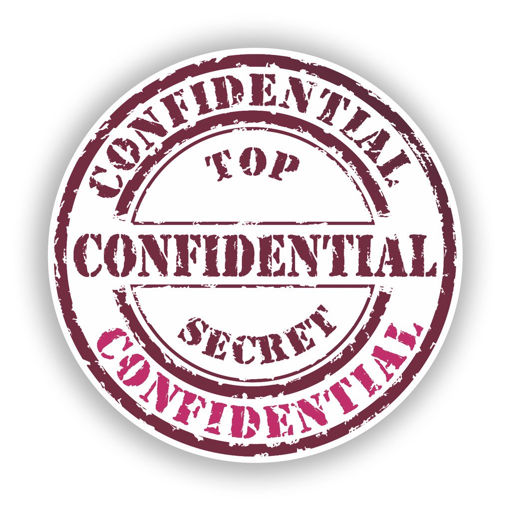 2 x 10cm/100mm Top Secret Vinyl Stickers Travel Luggage Confidential ...