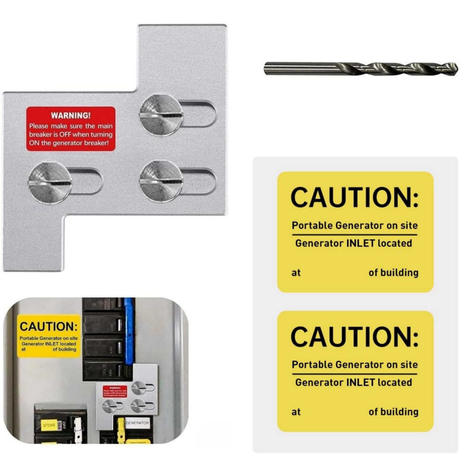 QYZZRS Generator Interlock Kit Compatible with General Electric GE 150 ...