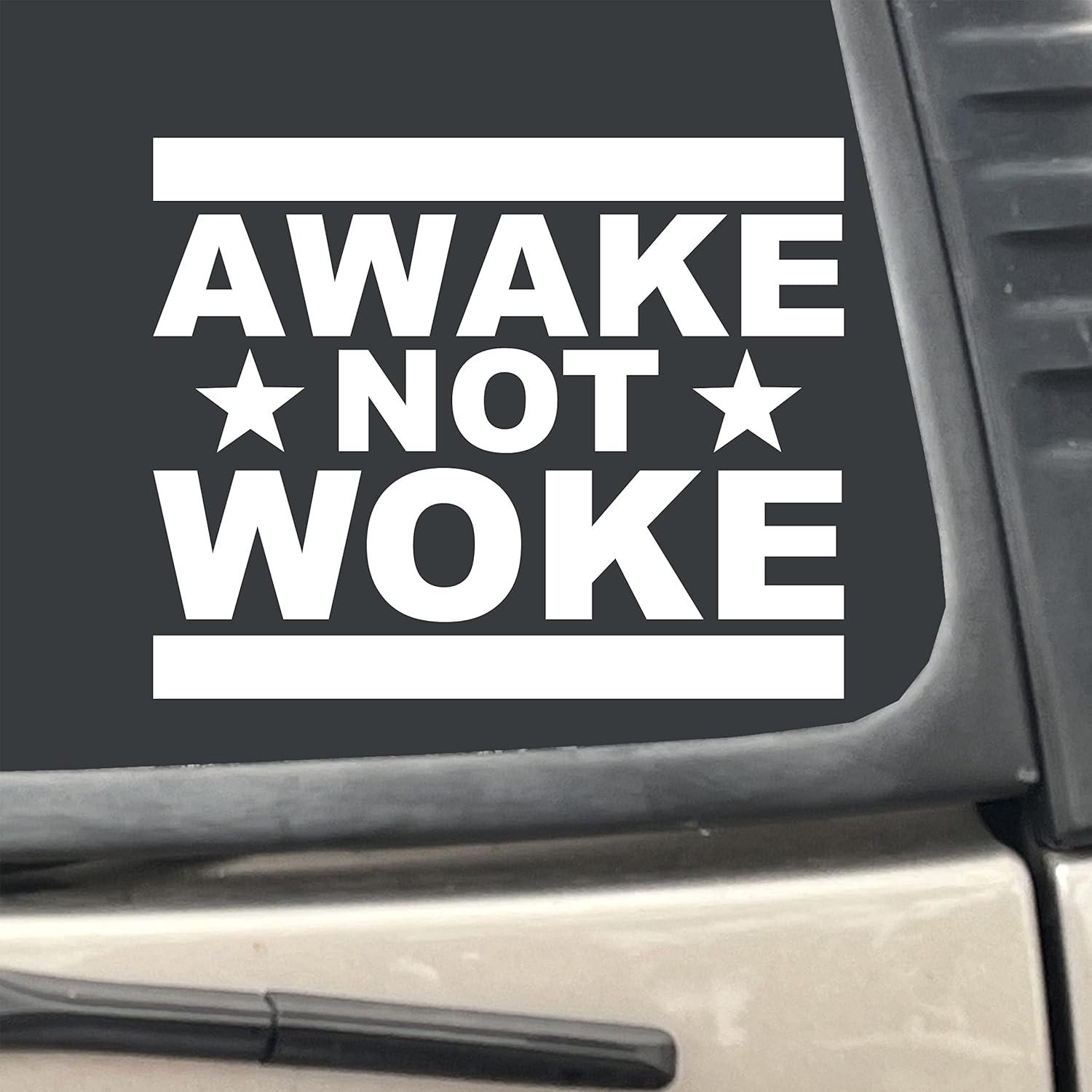 Amazon.com - Awake Not Woke 6" x 5" Sticker Vinyl Transfer Decal for ...