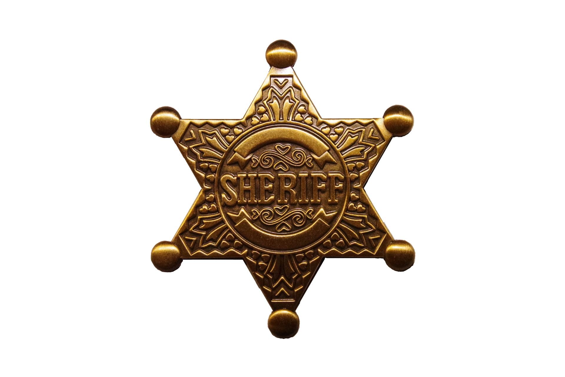 Amazon.com: Old west Sheriff Badge Metal old west Costume Prop pin ...