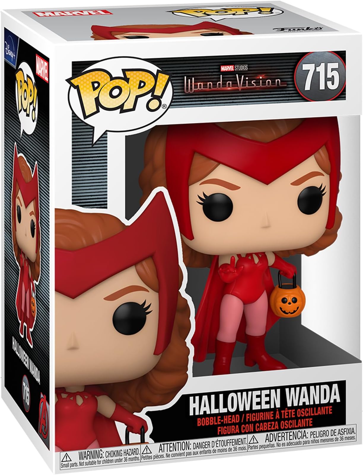 Amazon.com: Funko WandaVision Scarlet Glow-in-The-Dark Pop! Vinyl ...