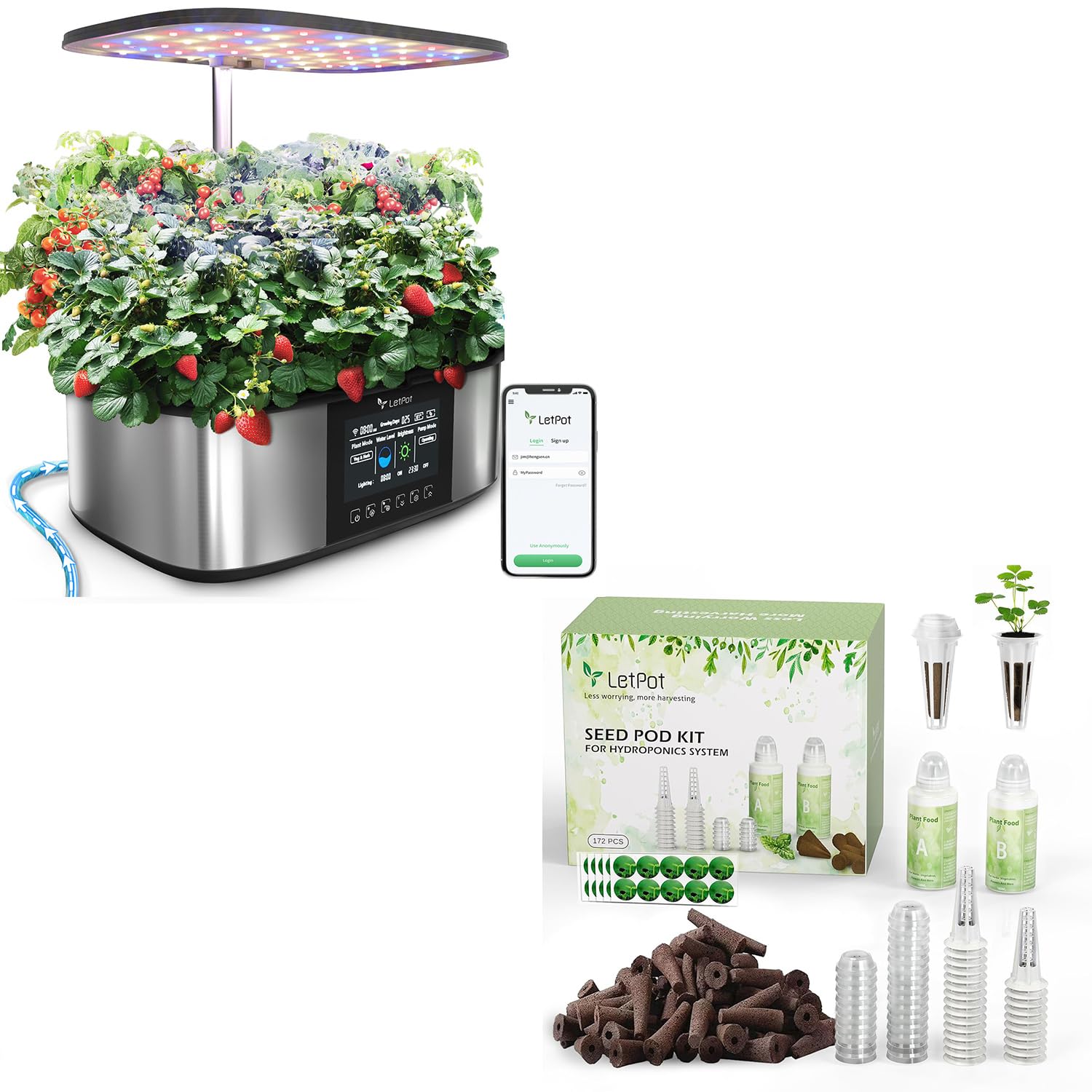 Amazon.com : LetPot LPH-Max 21 Pods Hydroponics Growing System Smart ...