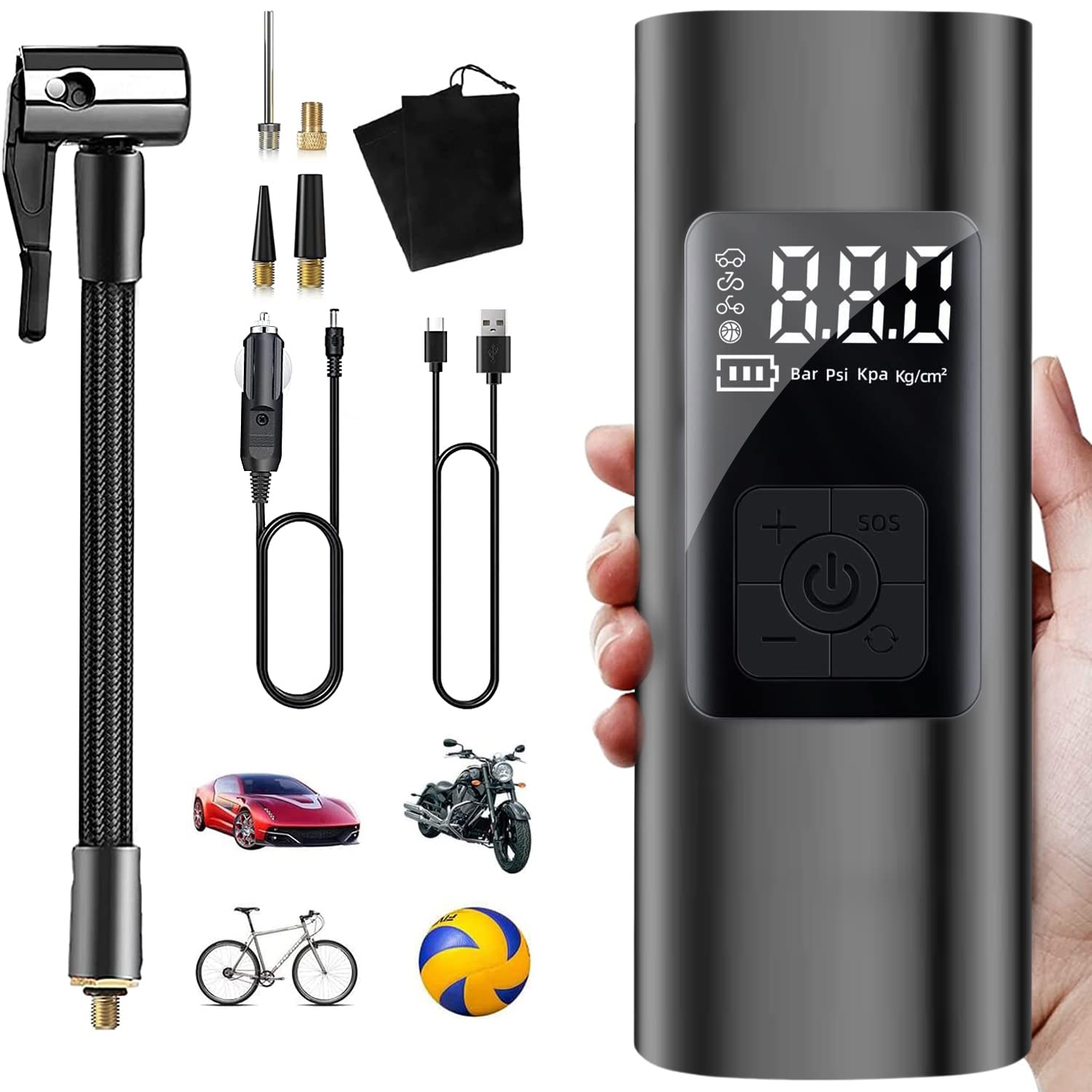 RAMSPIT inflador de Llantas AI Automatico compresora de Aire portatil ...