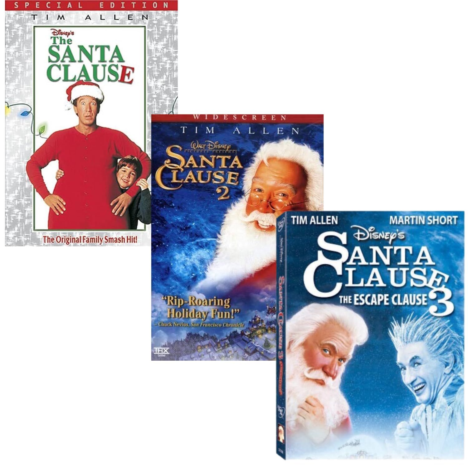 Amazon.com: Santa Clause Ultimate 3 Movie Collection Trilogy [DVD ...