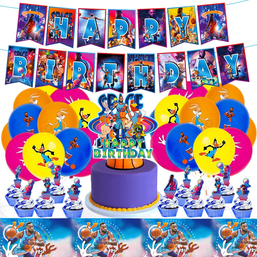 Buy Hilloly Space Jam 2 Birthday Party Decorations, 41 Pcs Space Jam ...