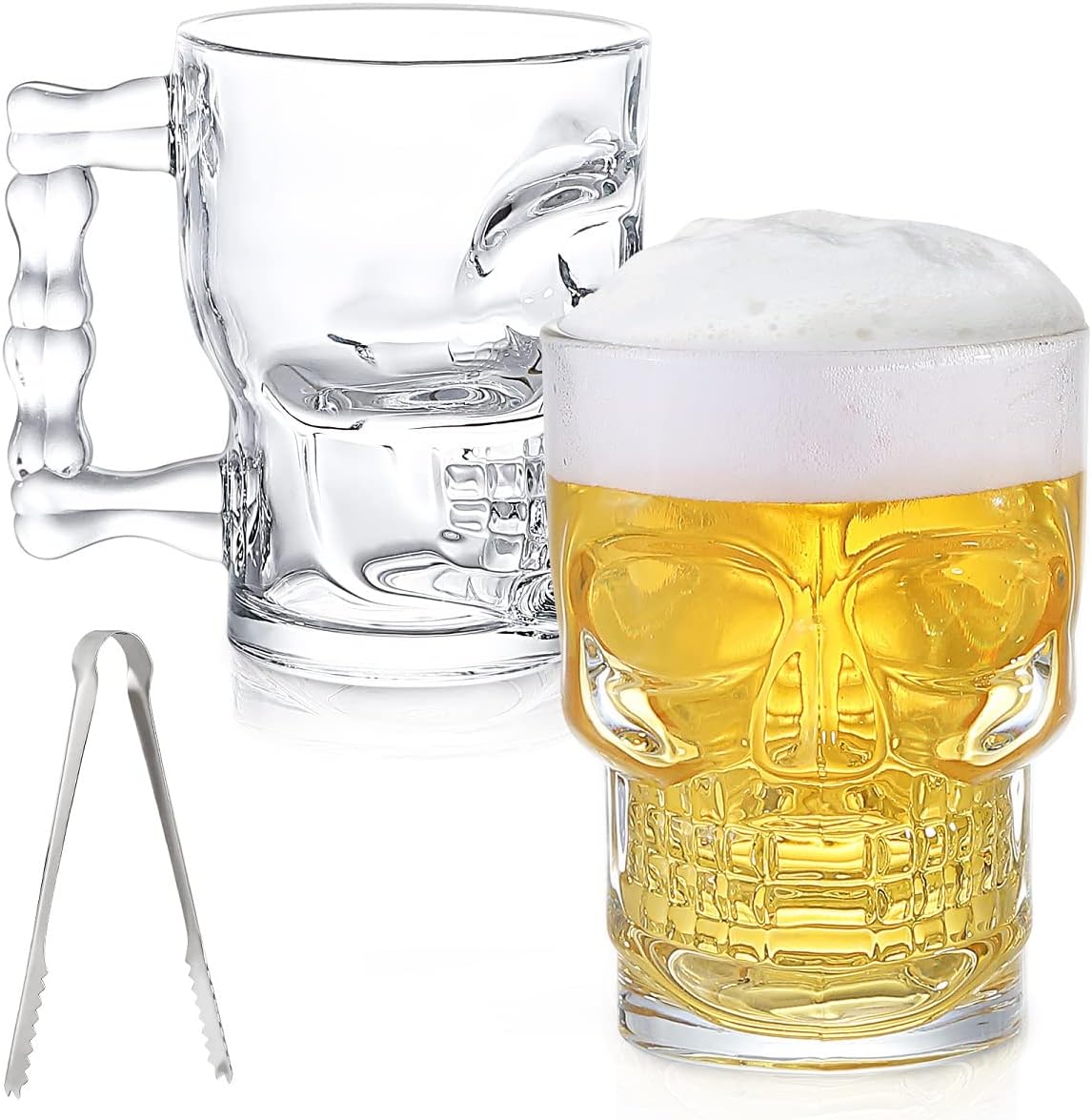 Amazon.com | Glow Castle Creative skull glass creative skull cup vodka ...