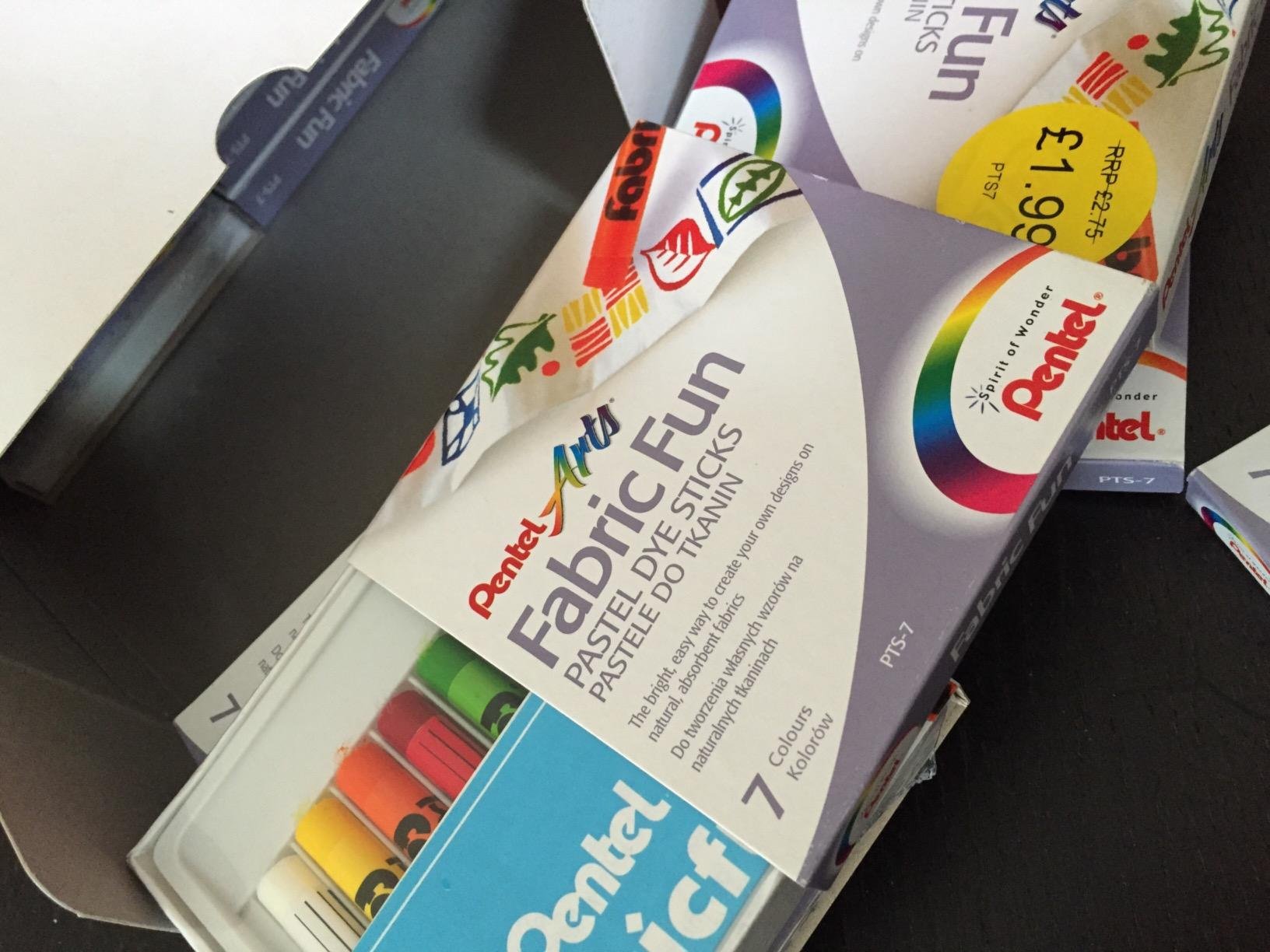 Fabric Pastel Dye Sticks, Assorted, 7/Set, Sold as 1 Set : Amazon.co.uk ...