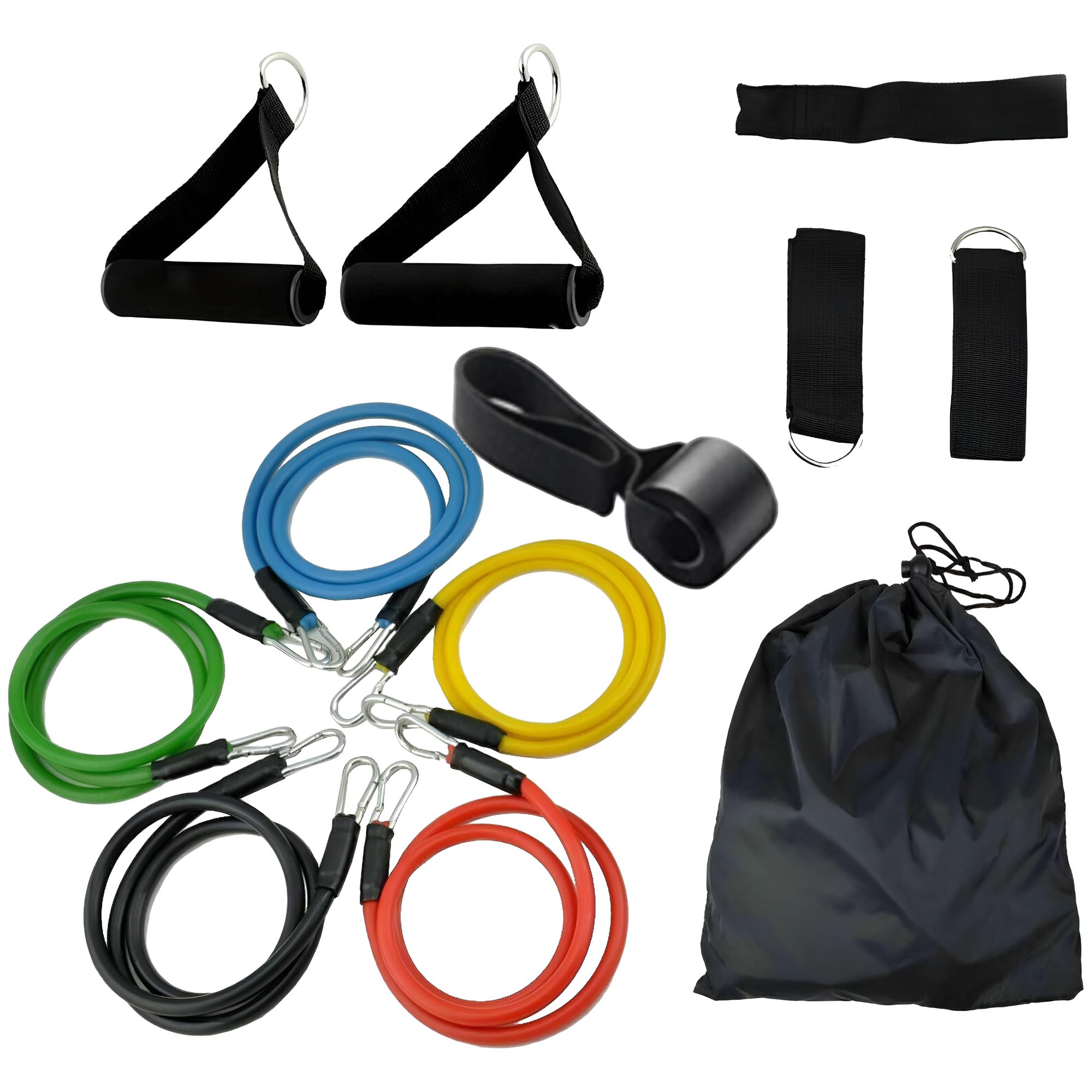 Amazon.com: JacobsParts 11pcs Resistance Bands Set with Door Anchor ...