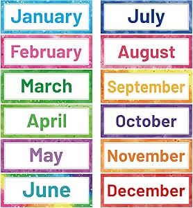 Amazon.com : Monthly Headliners Month of The Year Header Cards for ...