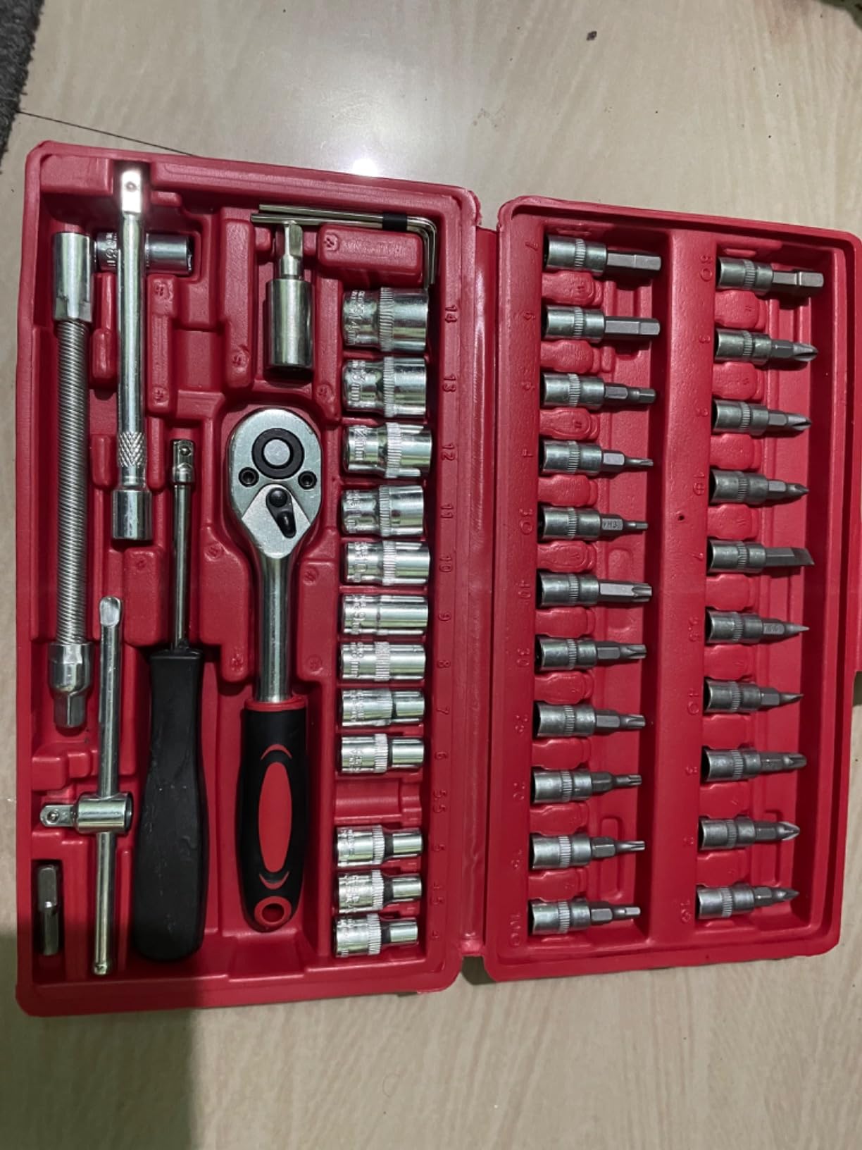 Jig-Tik Tool Kit Tool Kit for Home Use Tools Kit Spanner Set Socket Set ...