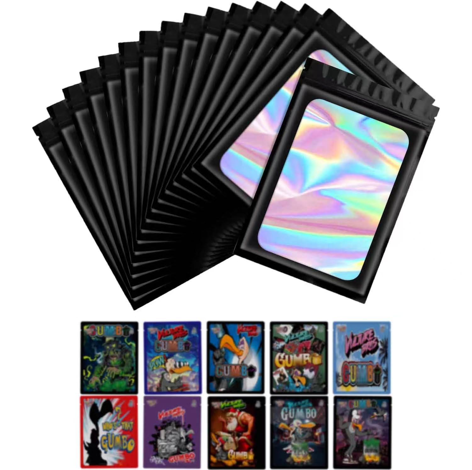 Amazon.com: Ransao 100 Pack 3.5g G.B. Storage Bags, Resealable Candy ...