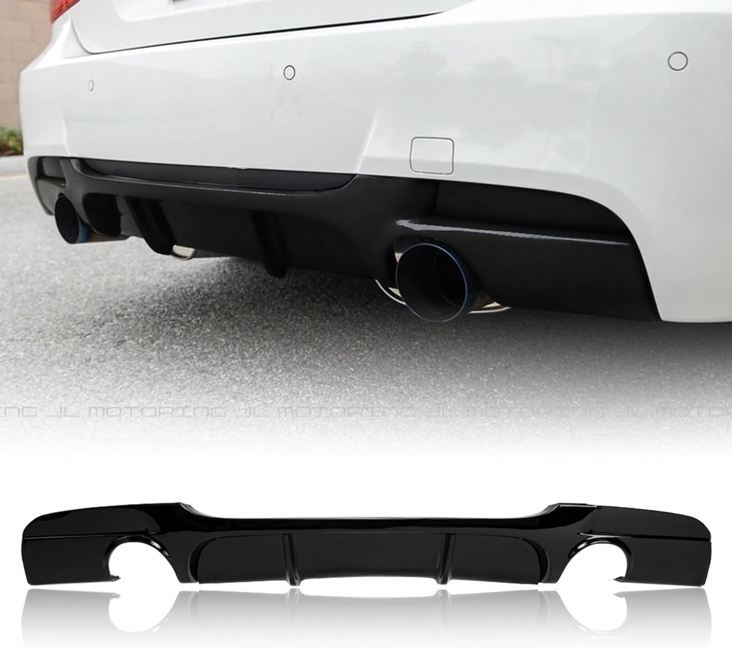 Amazon.com: Rolling Gears E90 Rear Diffuser Compatible with 2005-2012 ...