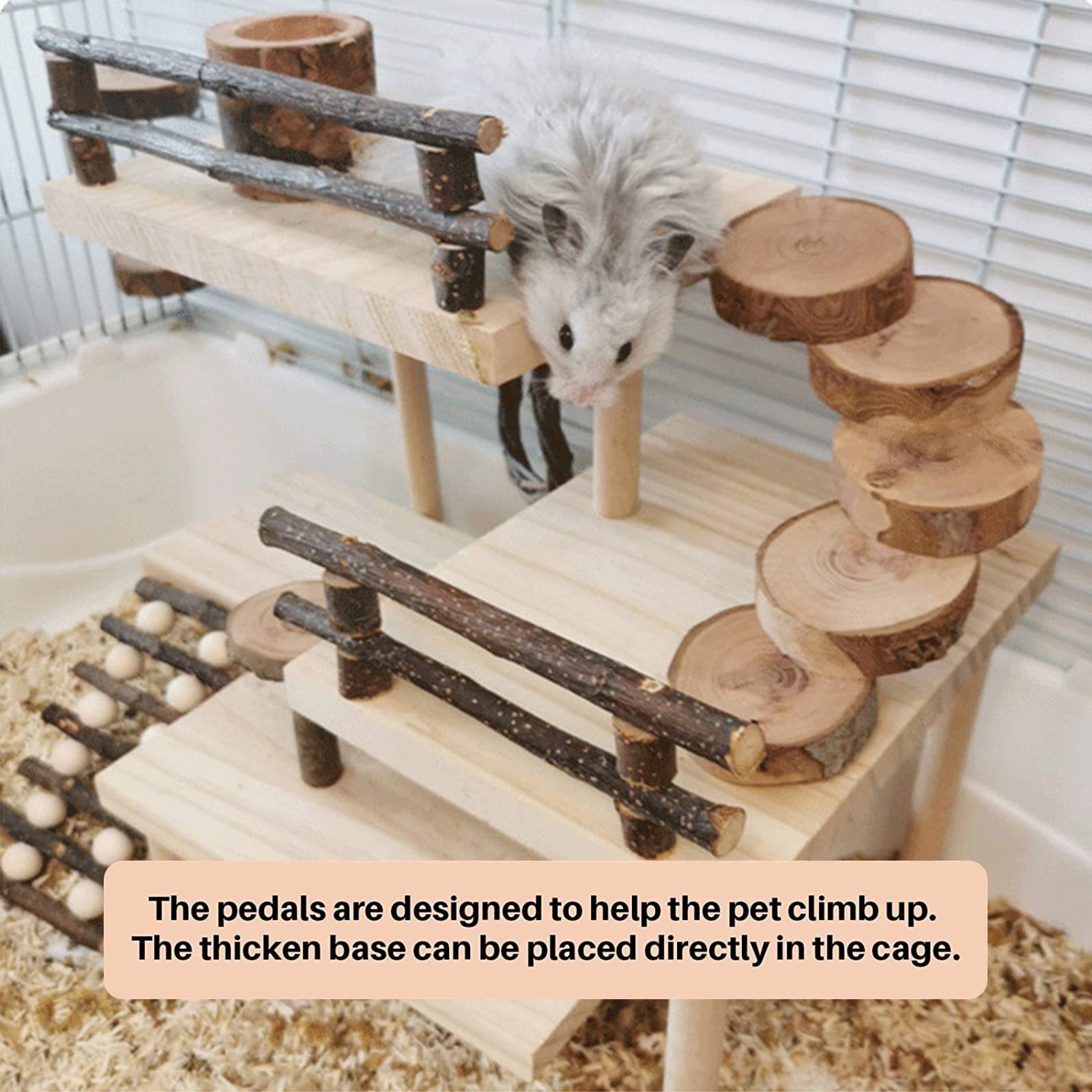 Snapklik.com : HOSUKKO Hamster Climbing Toys 3-Tier Extra Large Hamster ...