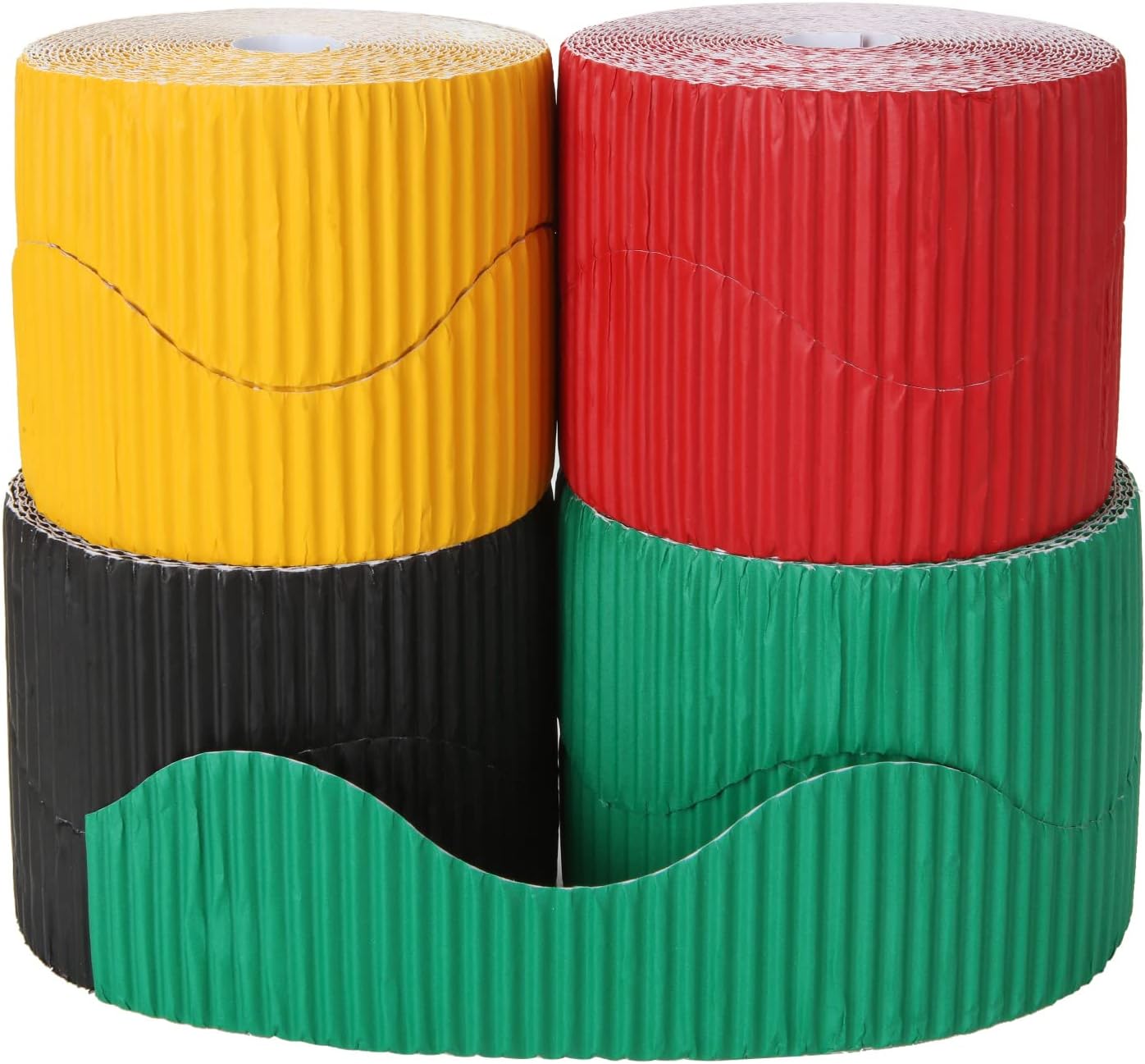 4 PCS 10CM x 15M Display Border, Brightly Coloured Display Borders for ...