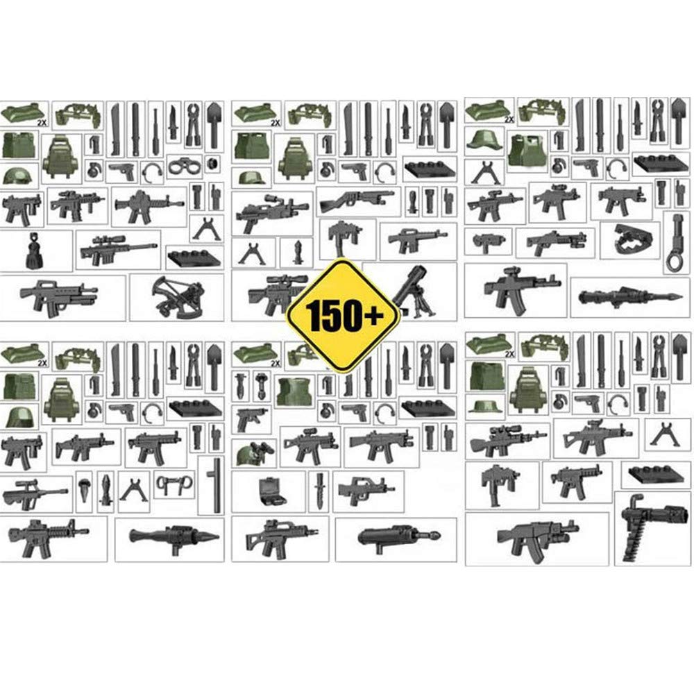 Hoche 6 Set 150 Pcs Commando Soldier Weapons Pack Toy | Desertcart OMAN