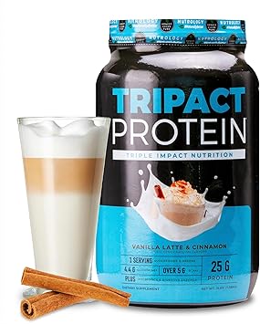 Amazon.com: Nutrology TRIPACT Protein Powder, Vanilla Latte & Cinnamon ...