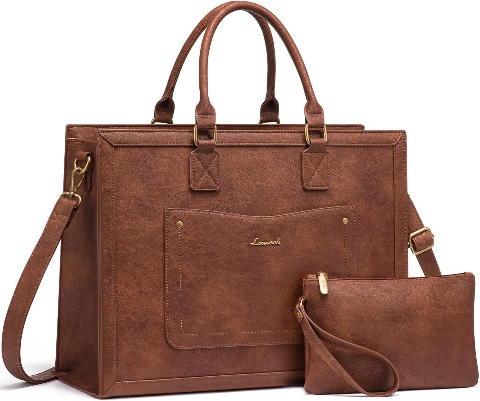 Amazon.com: LOVEVOOK Laptop Tote Bag for Women, 15.6 Inch Work Bags ...