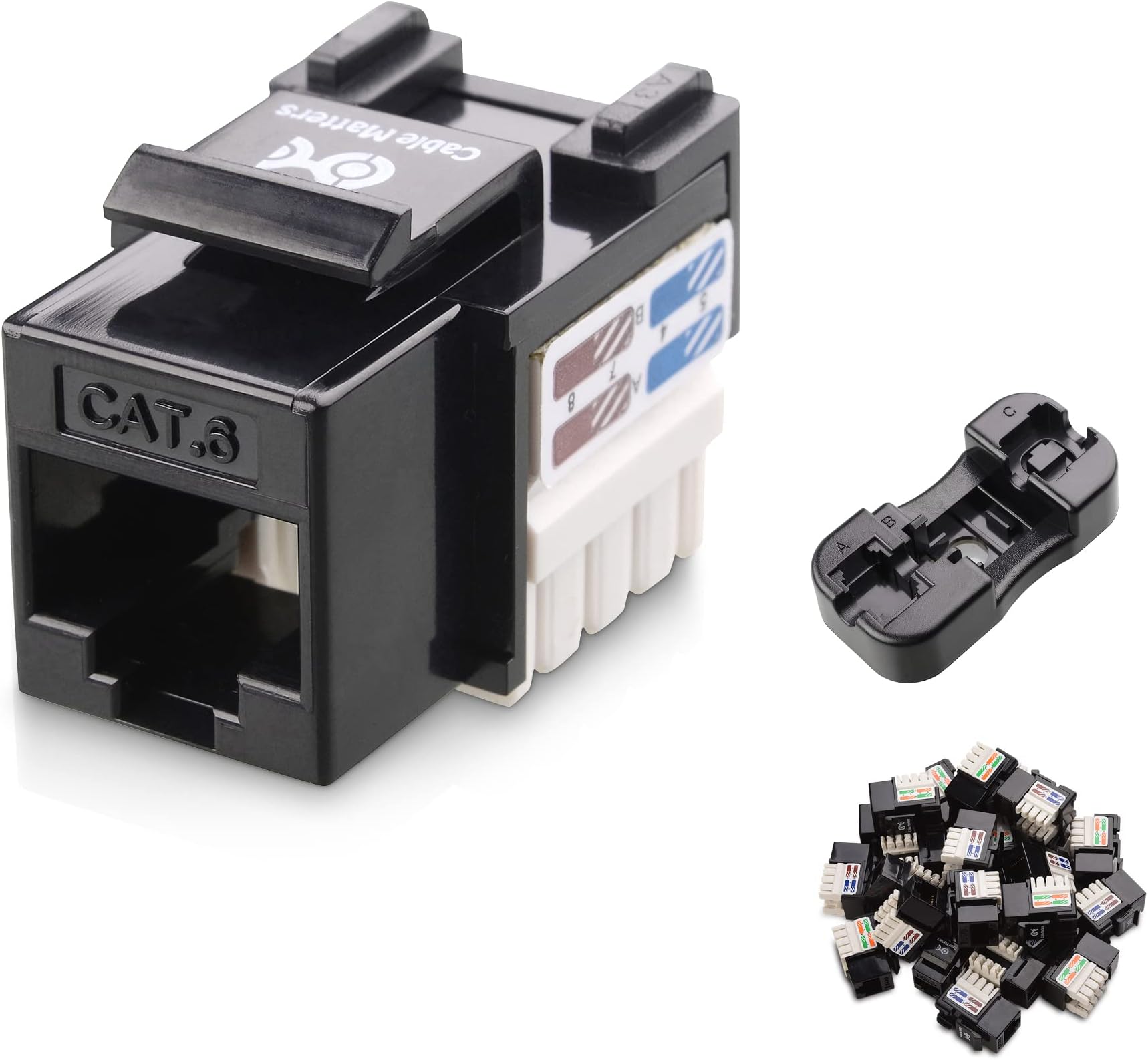 Amazon.com: Cable Matters Rackmount or Wall Mount 1U 24 Port Keystone ...