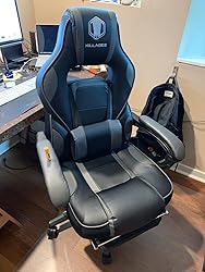 Amazon.com: KILLABEE Massage Gaming Chair High Back PU Leather PC ...