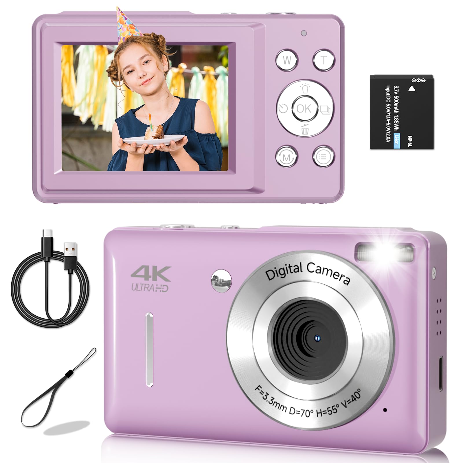 Amazon.com : Digital Camera, FHD 1080P Digital Camera for Kids, Vintage ...