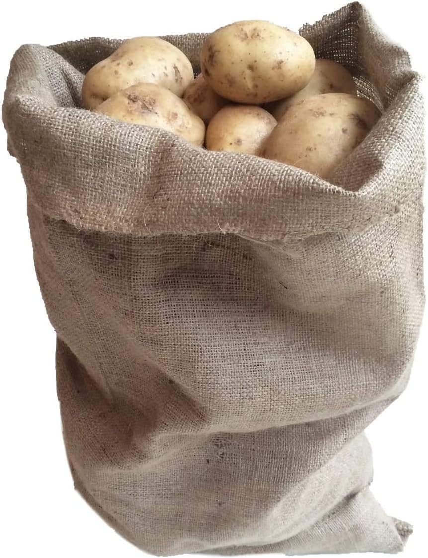 Nutley's Strong & Durable Hessian Jute Potato Sacks 30cm x 45cm (Pack ...