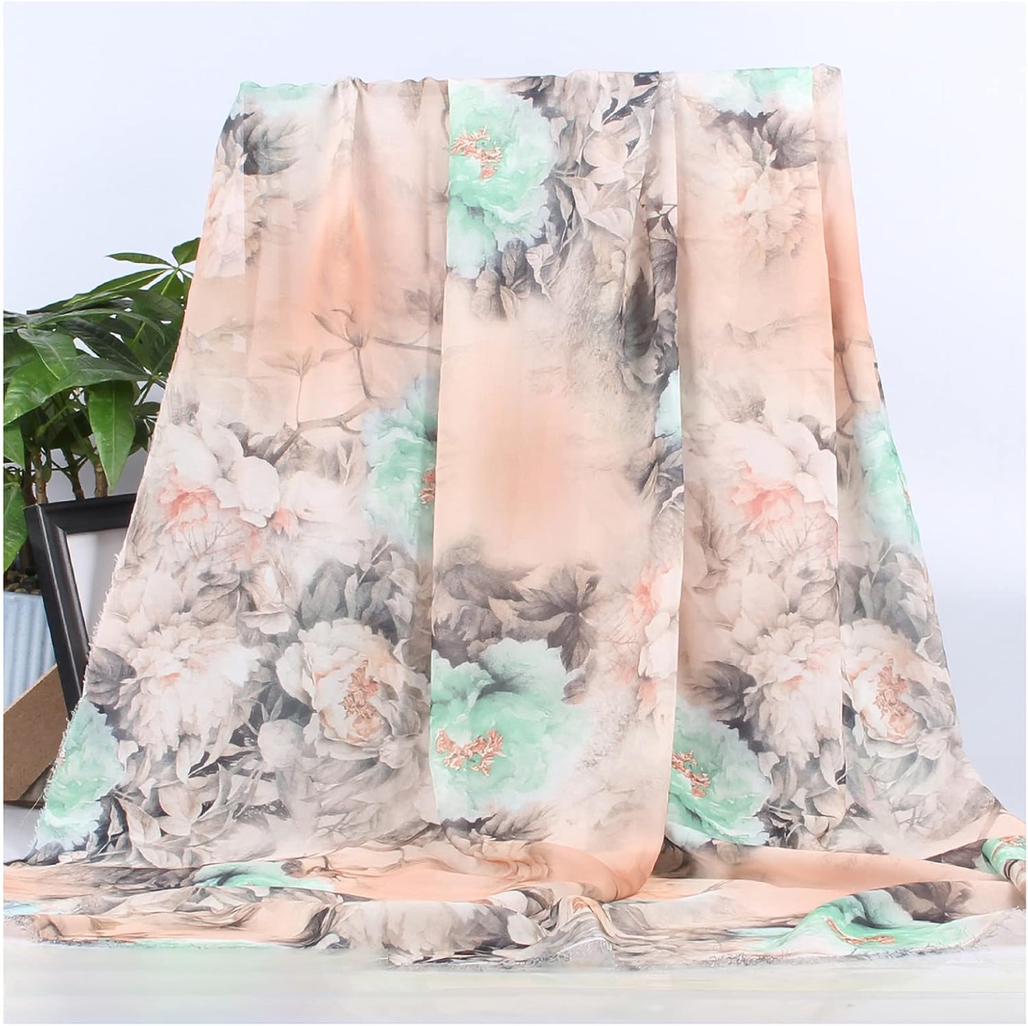 Chiffon stoff meterware Pearl Chiffon Gedruckt Stoff 150cm Breit ...