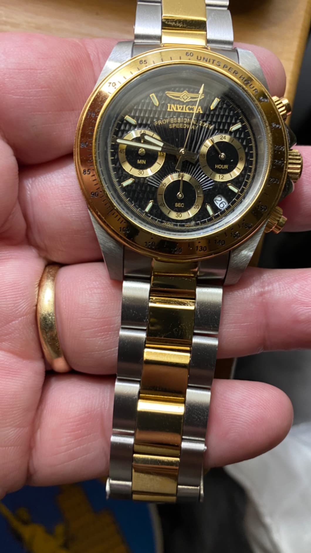 $8/mo - Finance Invicta Men's 9224 Speedway Collection Gold-Tone ...