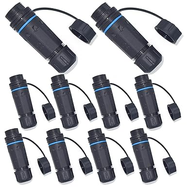 Amazon.com: ANMBEST 10PCS Shielded RJ45 Waterproof Panel Mount Connector IP68 Cat5/5e/6 8P8C ...