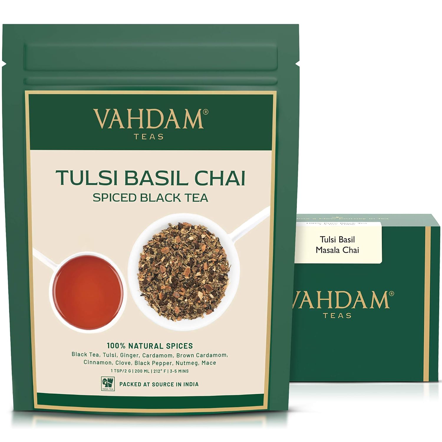 VAHDAM Tulsi Basil Masala Chai Tea | Spiced Loose Nepal | Ubuy